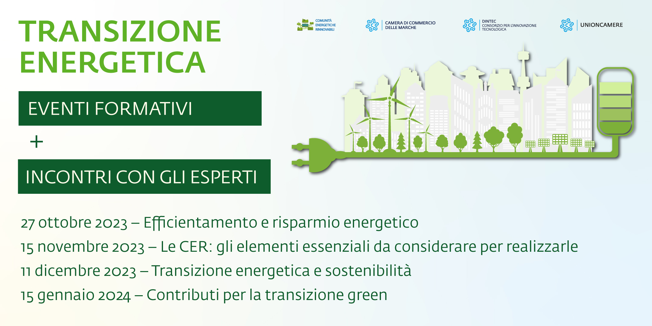 Ciclo formativo "Transizione energetica" — Camera di Commercio delle Marche